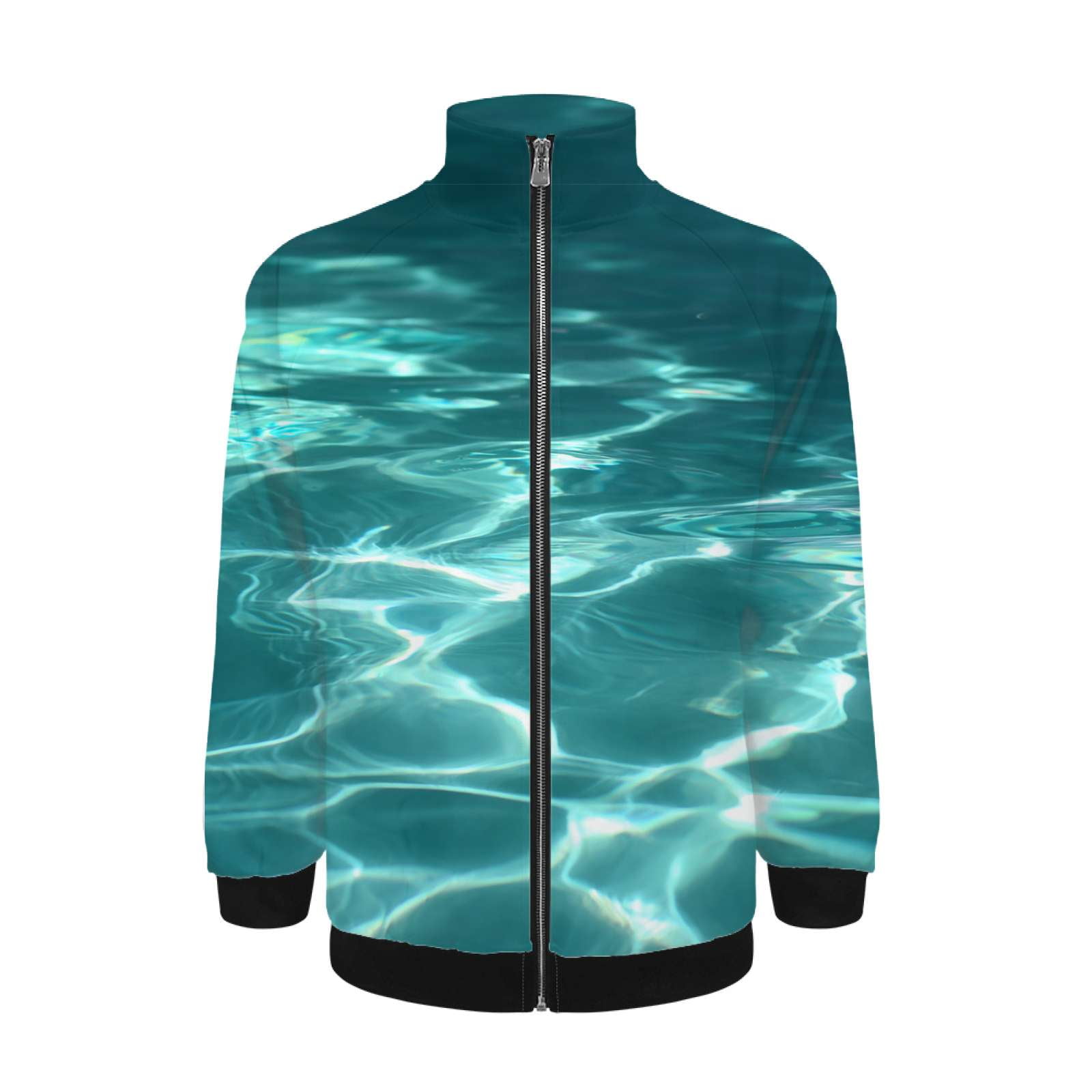 Water Ripples And Light Reflections Jacket Men's Street Cool Long ...