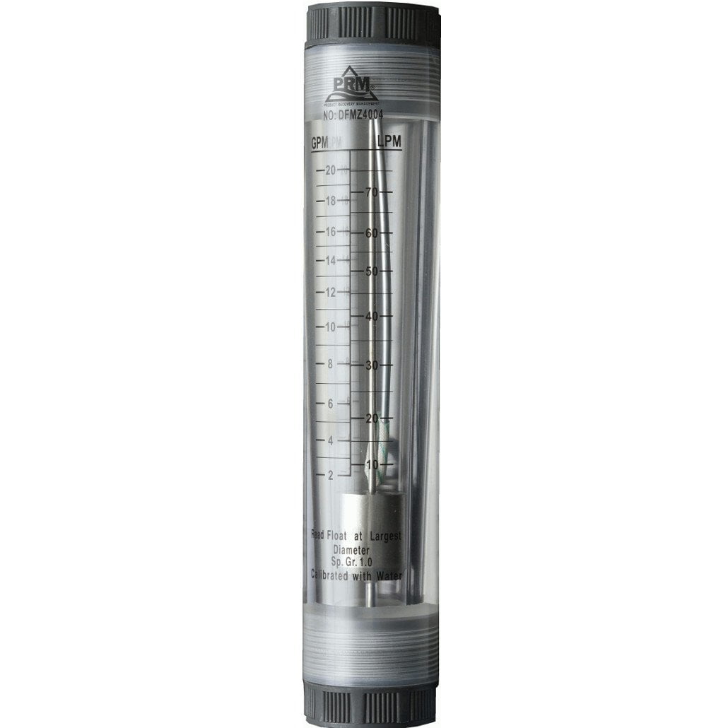 Water Rotameter Meter, 1 Inch Female NPT Connection, Body with PVC End ...