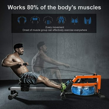 UPGO Water Rowing Machine 350 LB Weight Capacity - Foldable Rower for ...