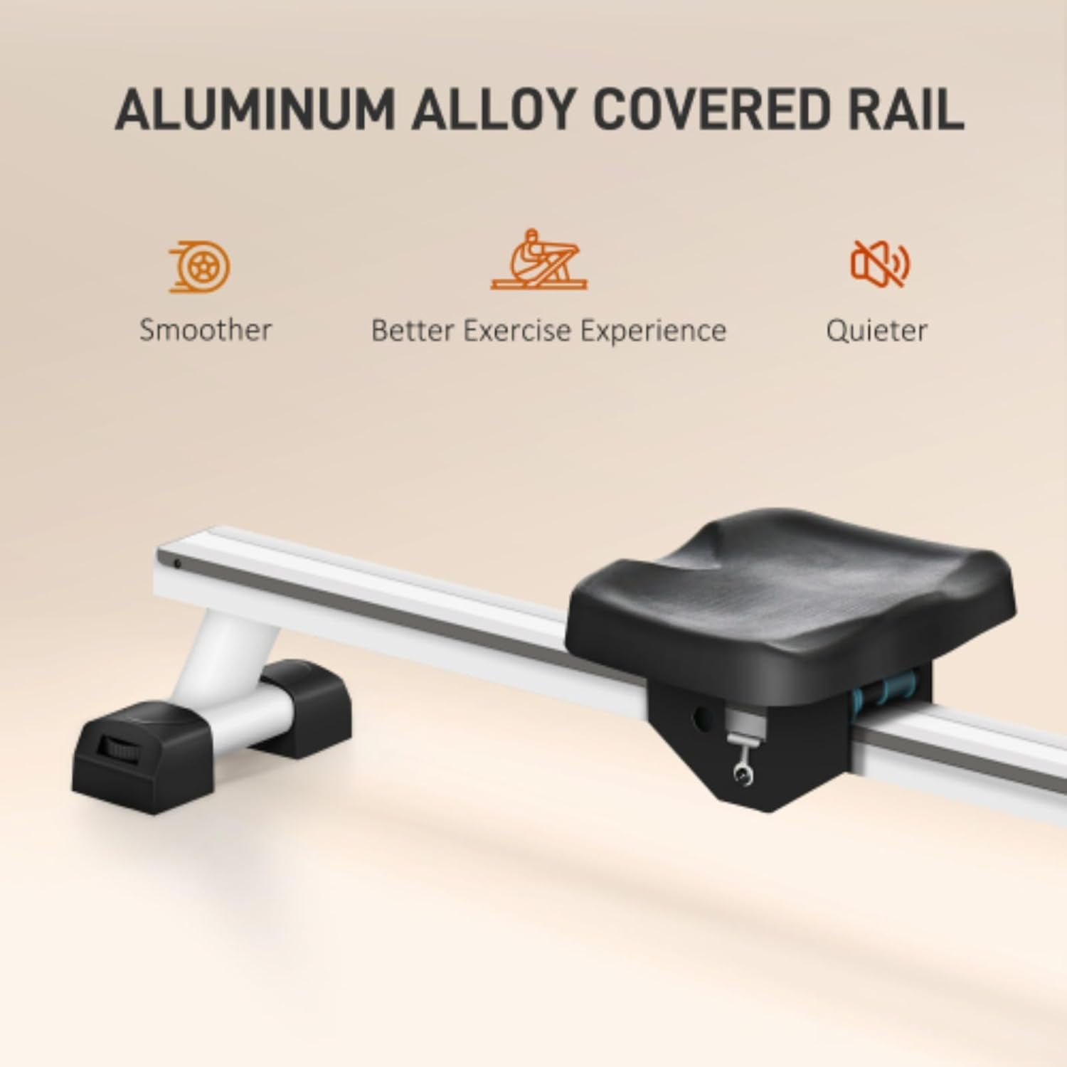 Water Rowing , Foldable Rower with Adjustable Resistance, LCD Monitor ...