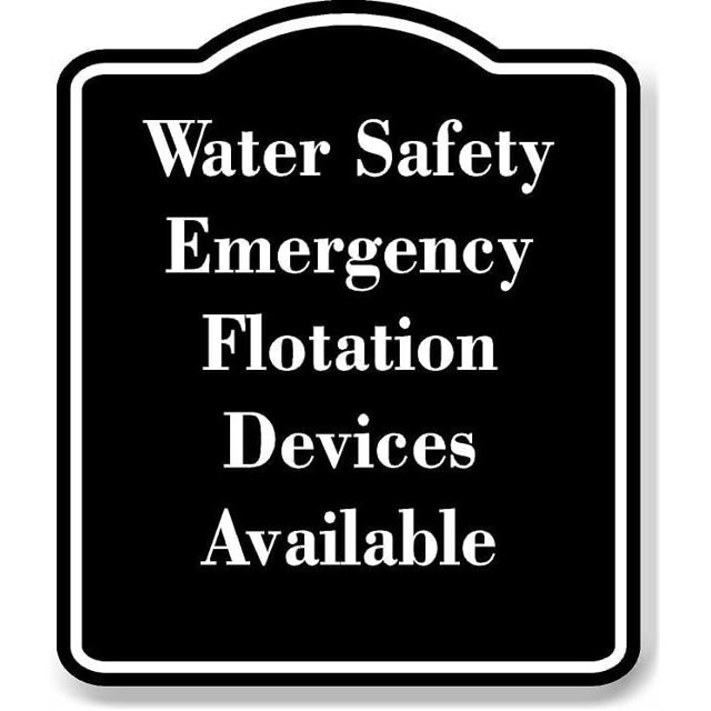 Water Safety Emergency Flotation Devices Available BLACK Aluminum ...