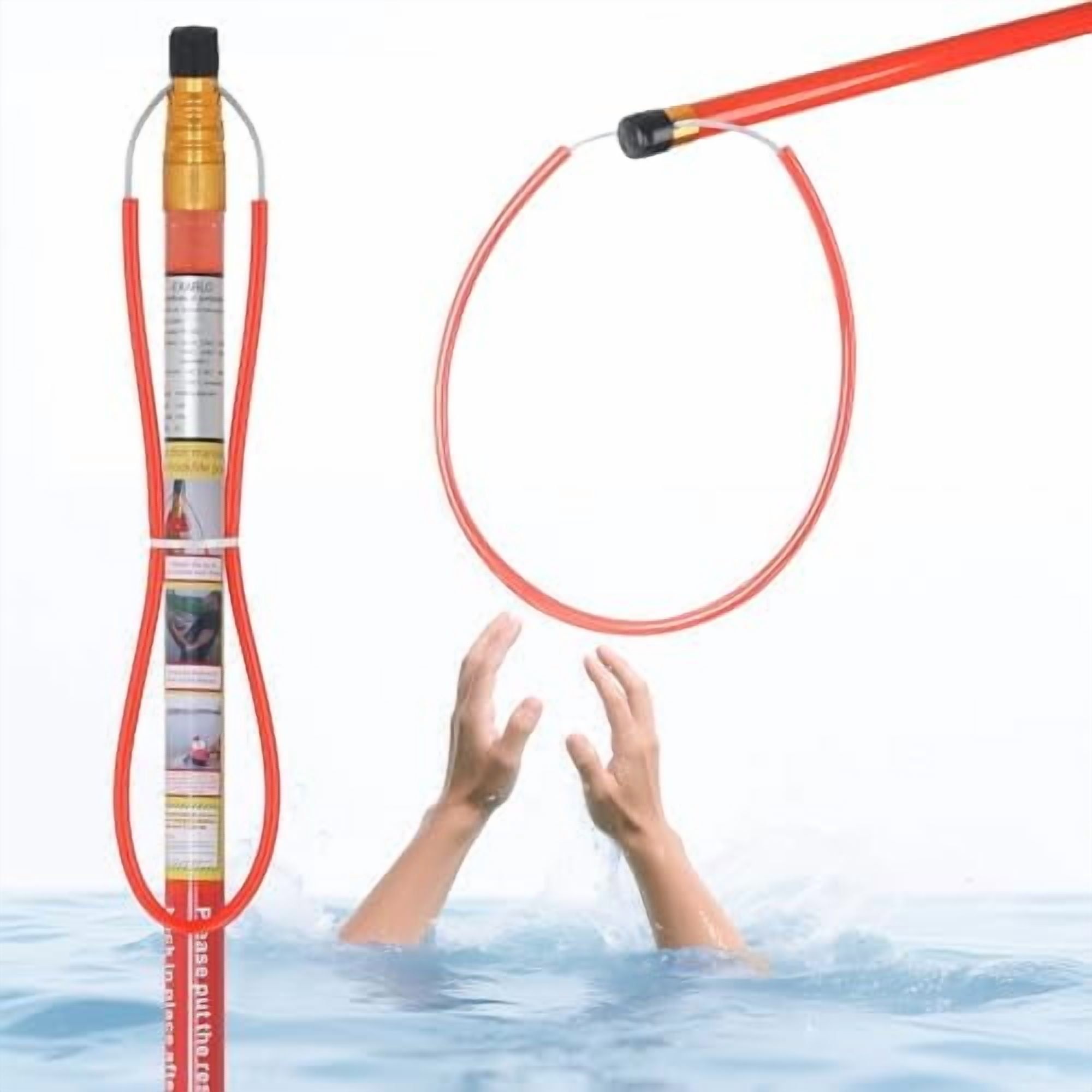 Water Safety Pole,Pool Rescue Hook,Fiberglass Pool Safety Pole,4-15ft ...
