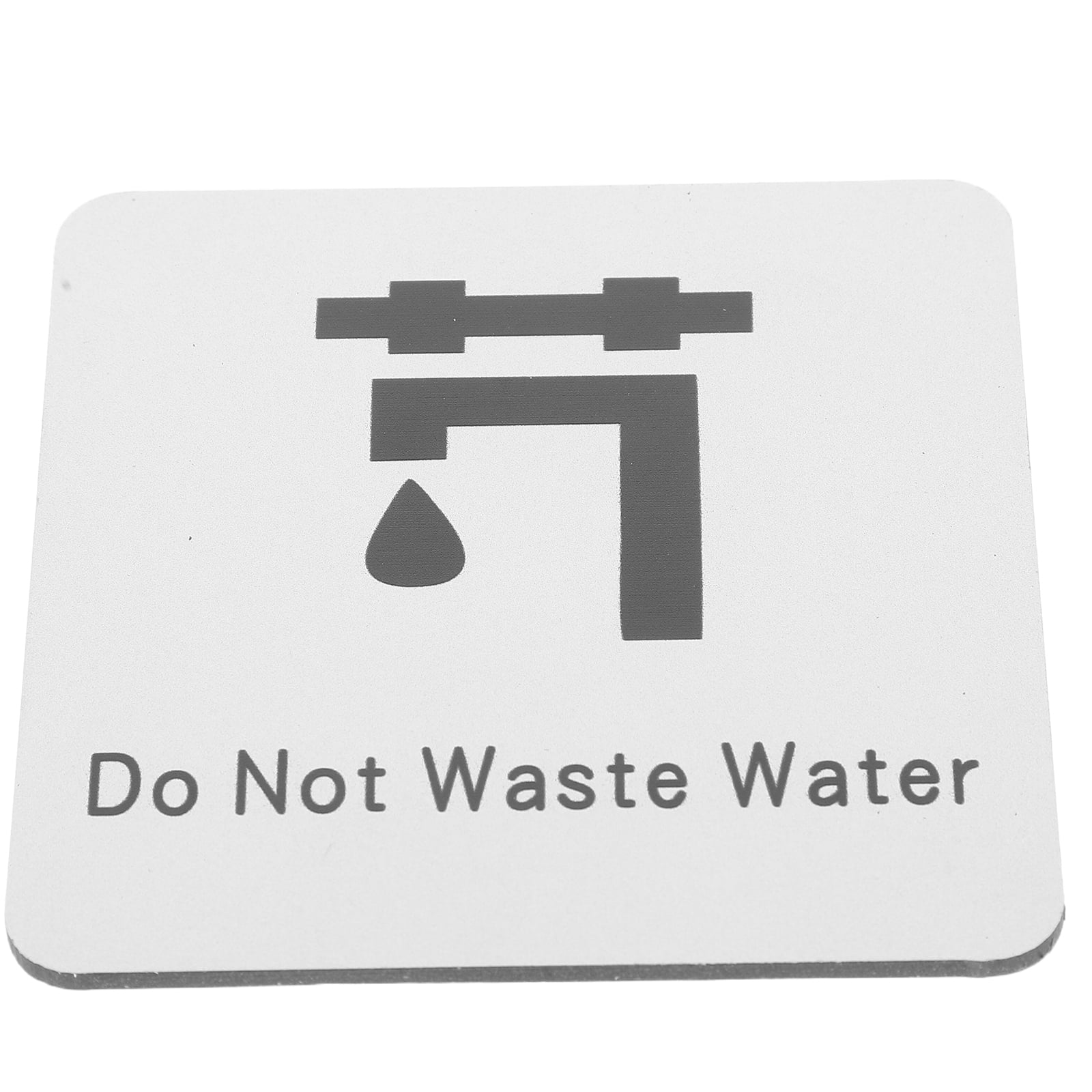 Water Saving Alert Sign Stop Wasting Water Notice Wall Caution Sign For ...