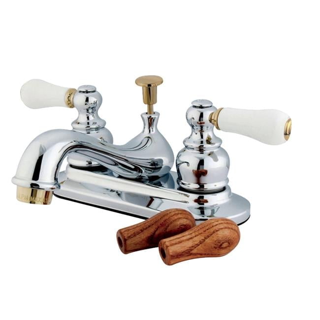 Water Saving Restoration Trim Lavatory Faucet with Ceramic & Oak ...