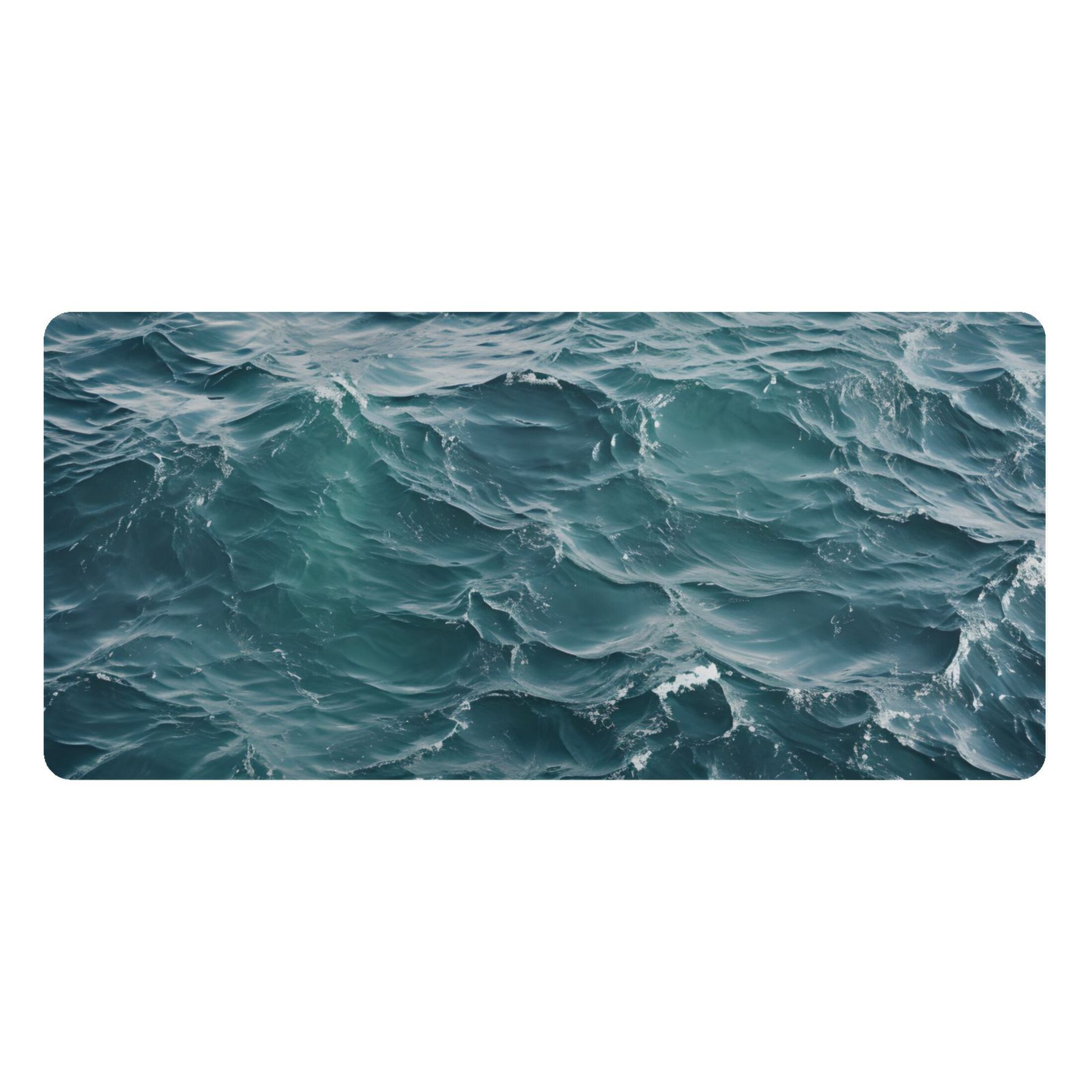 Water Sea Desk Mats Large Mouse Pad Long Keyboard Computer Rubber Base ...