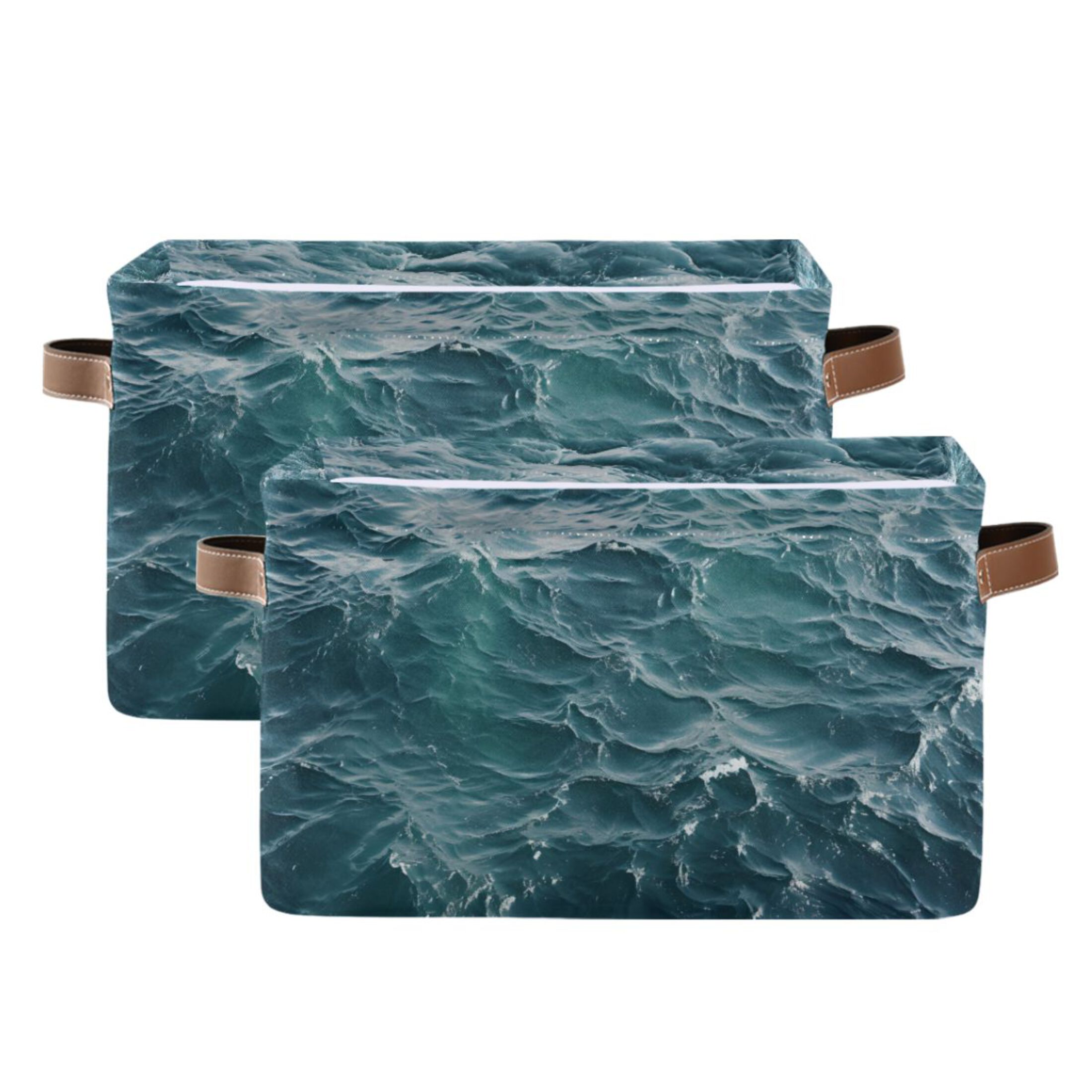 Water Sea Storage Basket Large Bin Laundry Boxes Toys Foldable Home ...