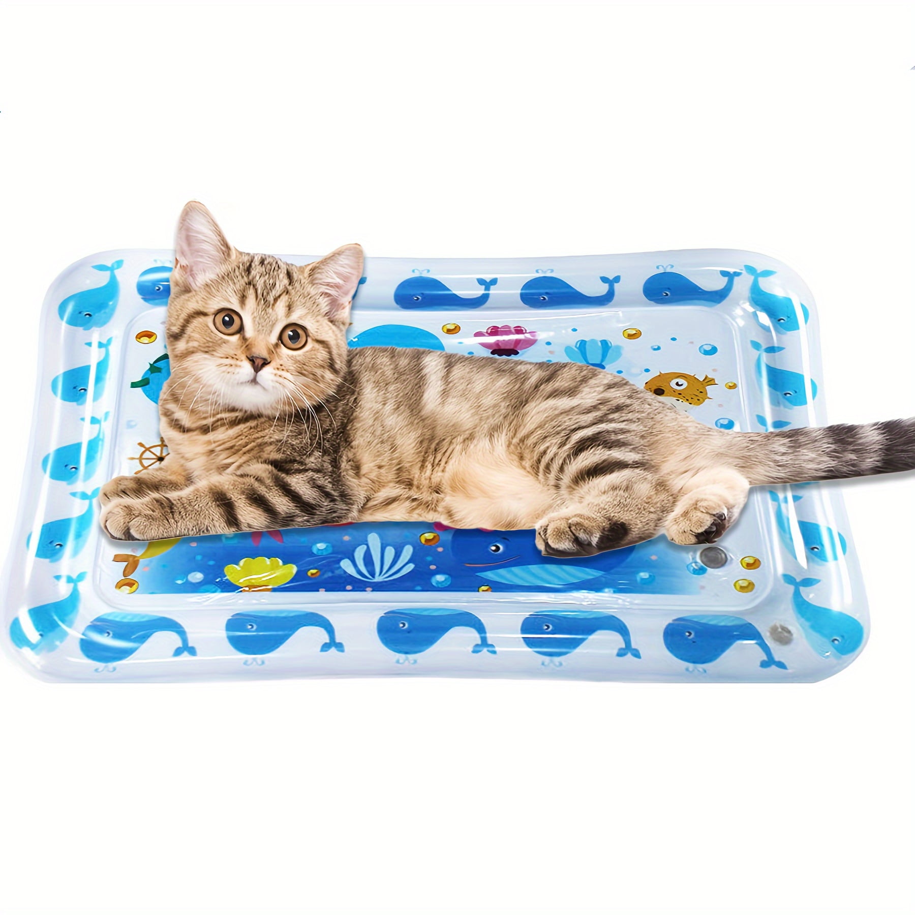Water Sensory Play Mat for Cats, Cat Water Playmat for Self Play ...