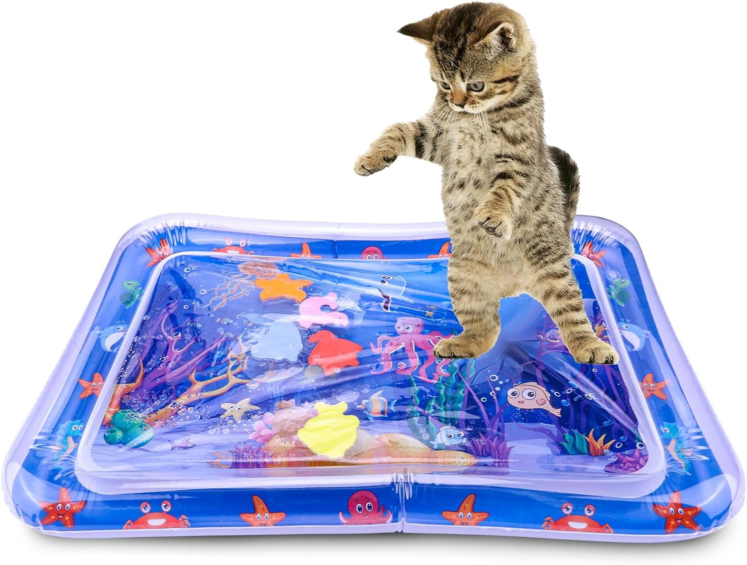 Water Sensory Play Mat for Cats, Cat Water Playmat for Self Play ...