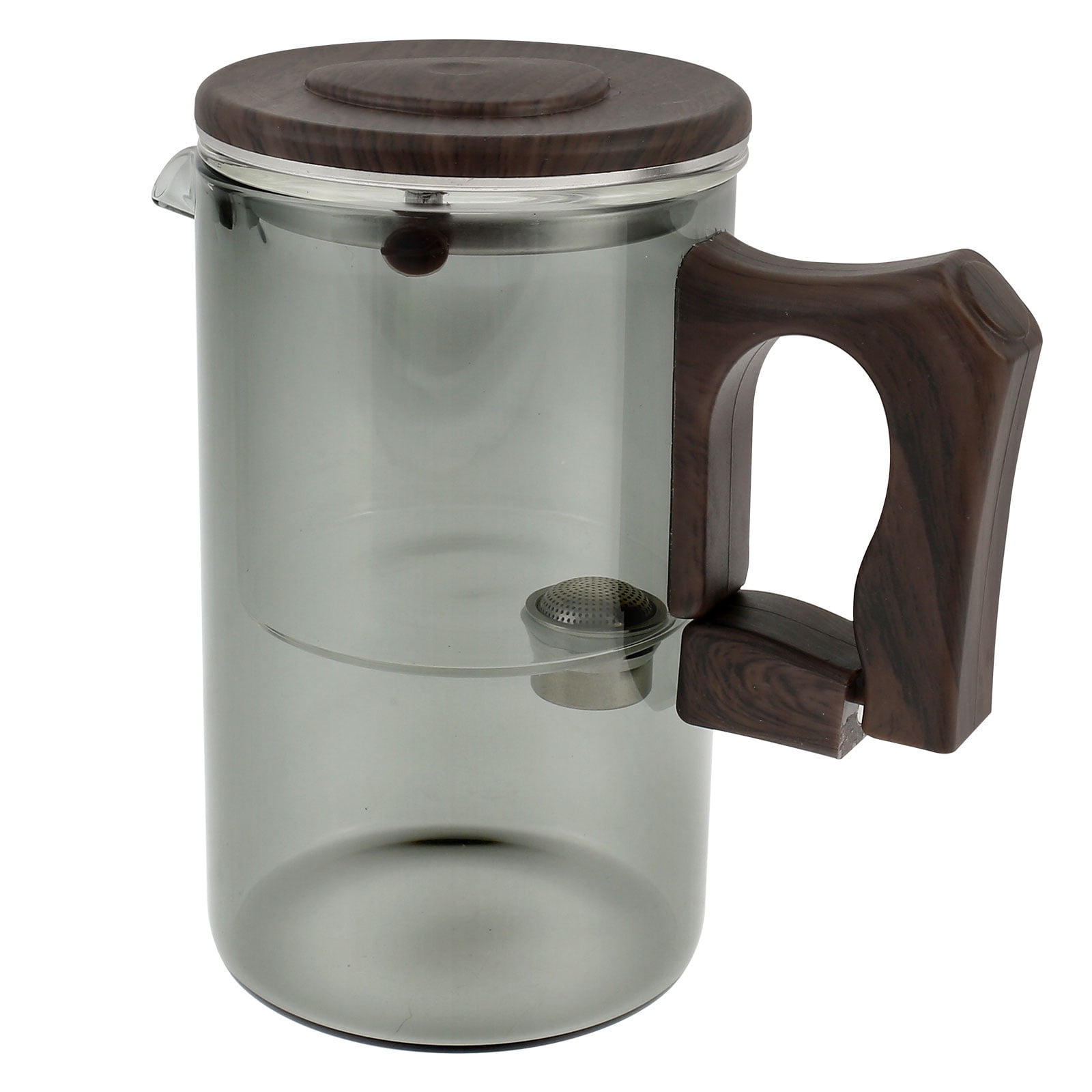 Water Separation Glass Teapot Easy to Clean Safe Press Control Teapot ...