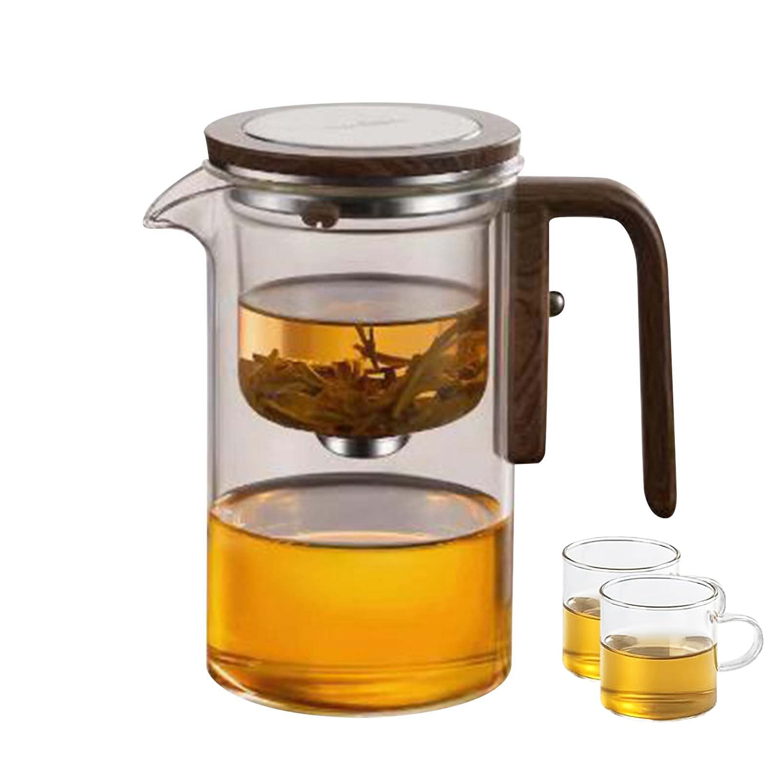 Water Separation Glass Teapot With Wooden Handle Witchcraft Teapot ...