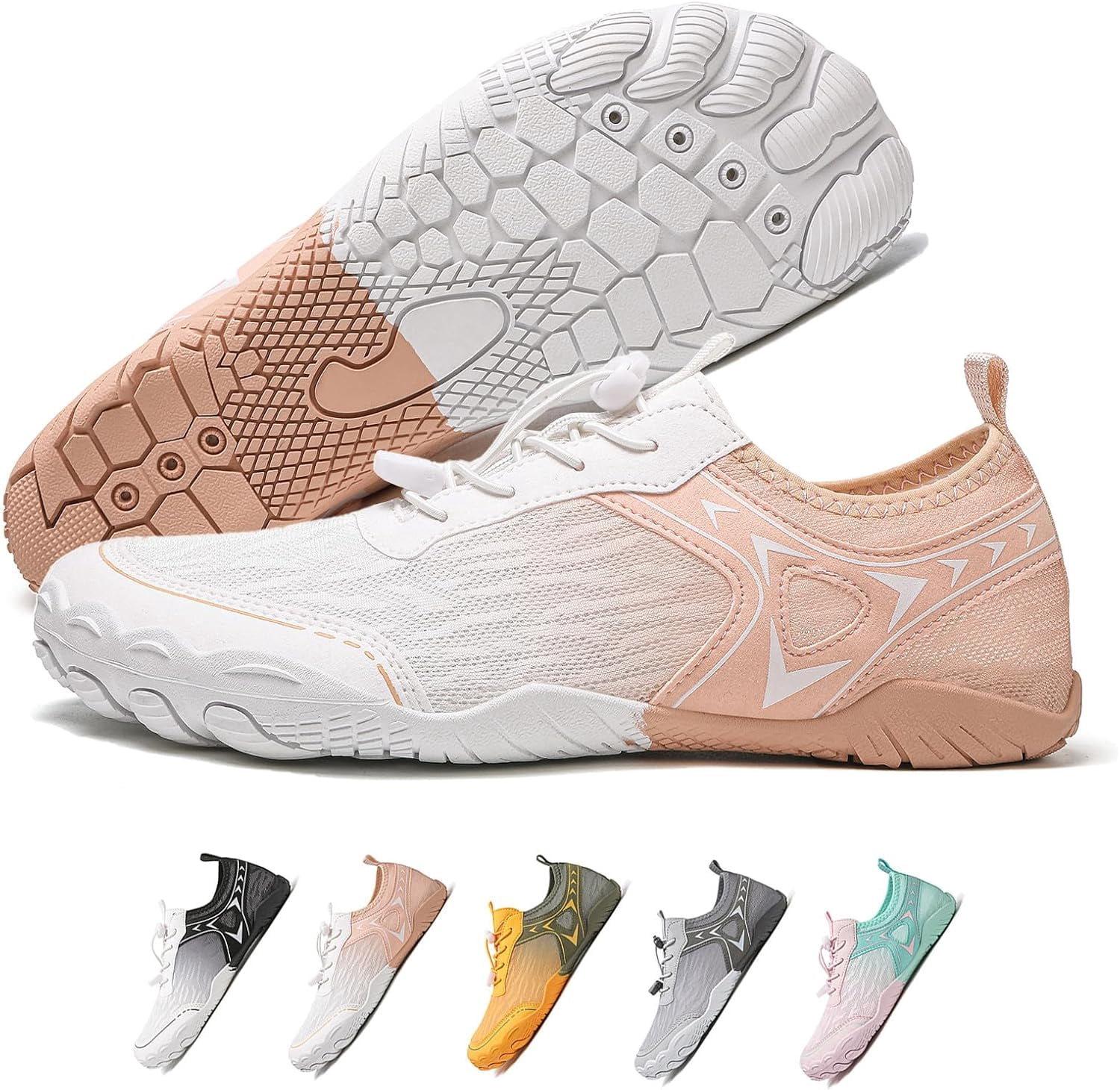 Water Shoes Women Men Hike Barefoot Footwear Non-Slip Unisex Wide Toe ...