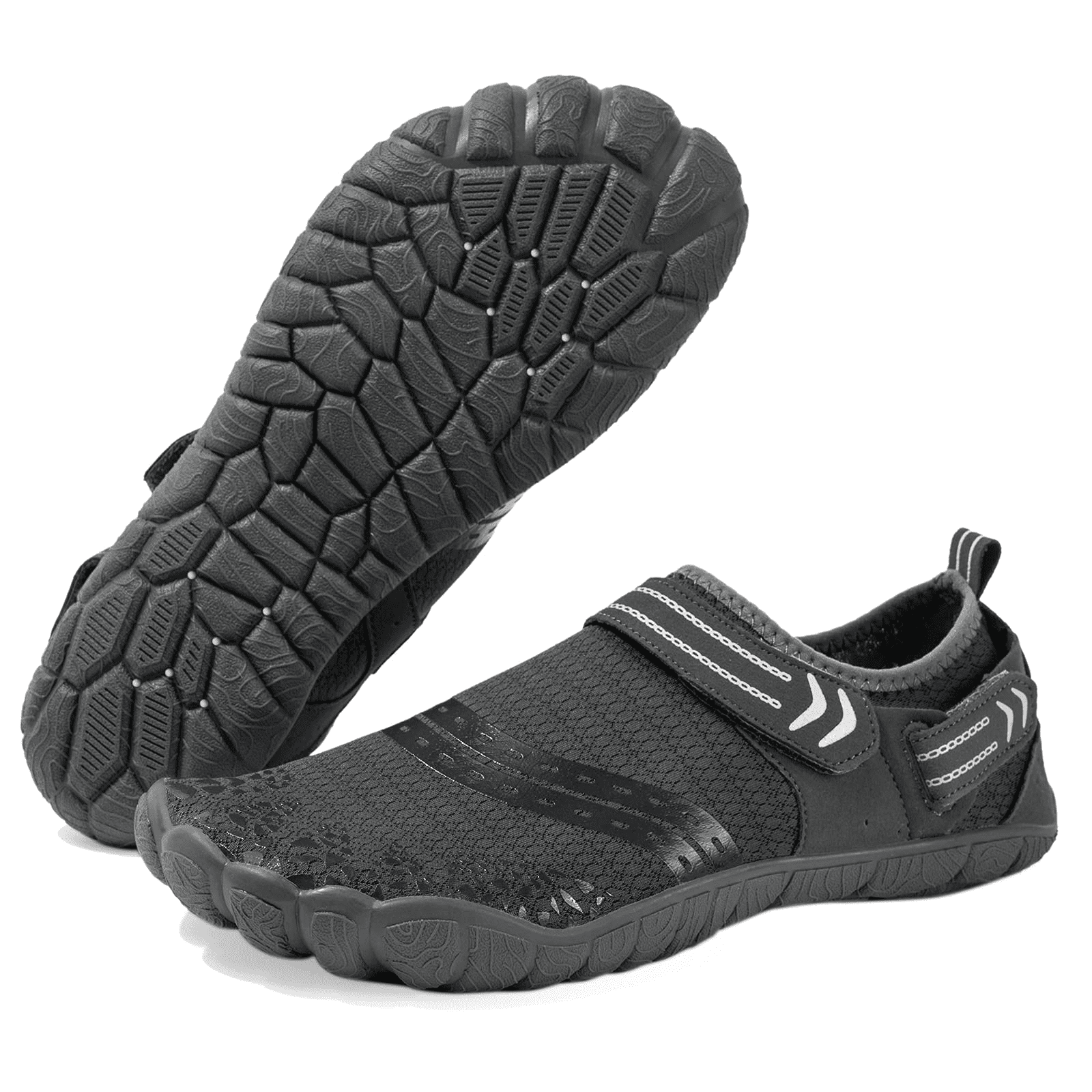Water Shoes for Men Quick Dry Wide Toe Aqua Shoes Adjustable Barefoot ...
