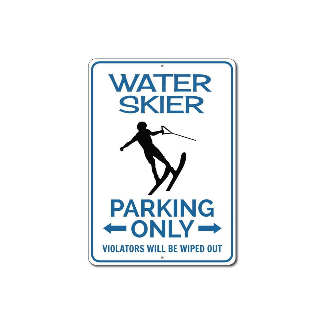 Water Skier Parking Sign, Water Skier Sign, Water Skier, Water Skiing ...