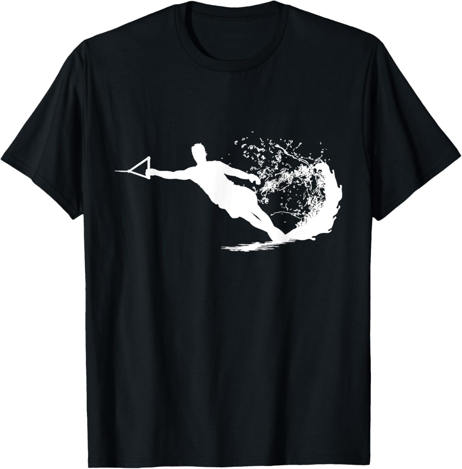 Water Skier Silhouette Water Ski Motor Water Skiing T-Shirt - Walmart.com