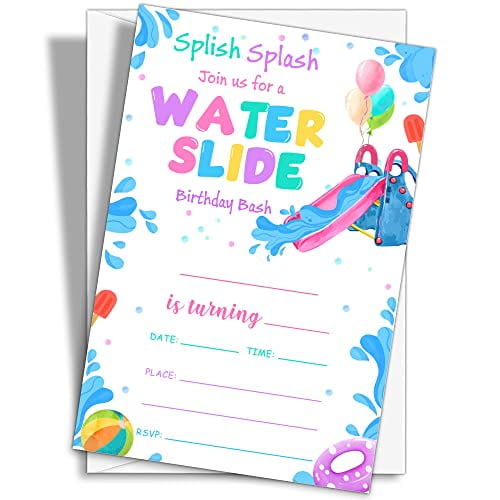 Water Birthday Invitations