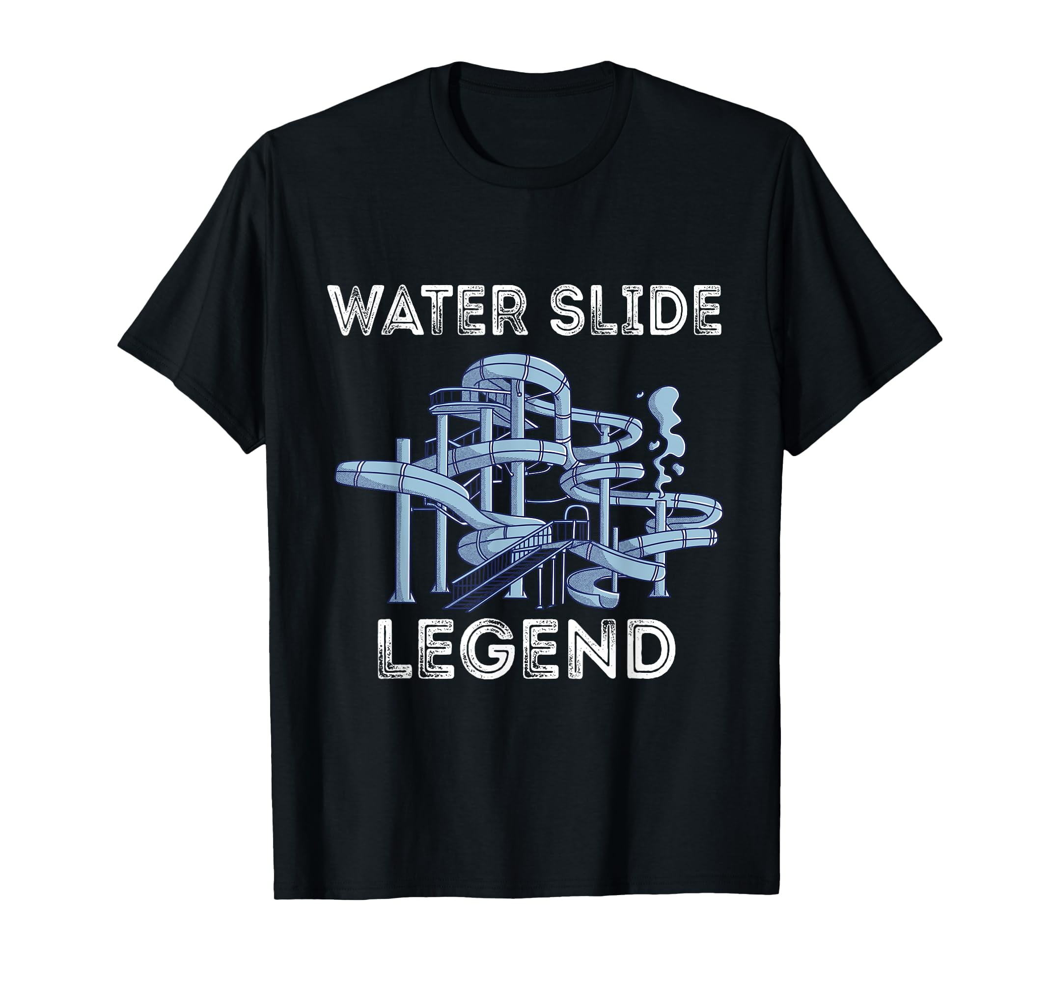 Water Slide Legend Aqua Park Swimming Water Slide Lover T-Shirt ...