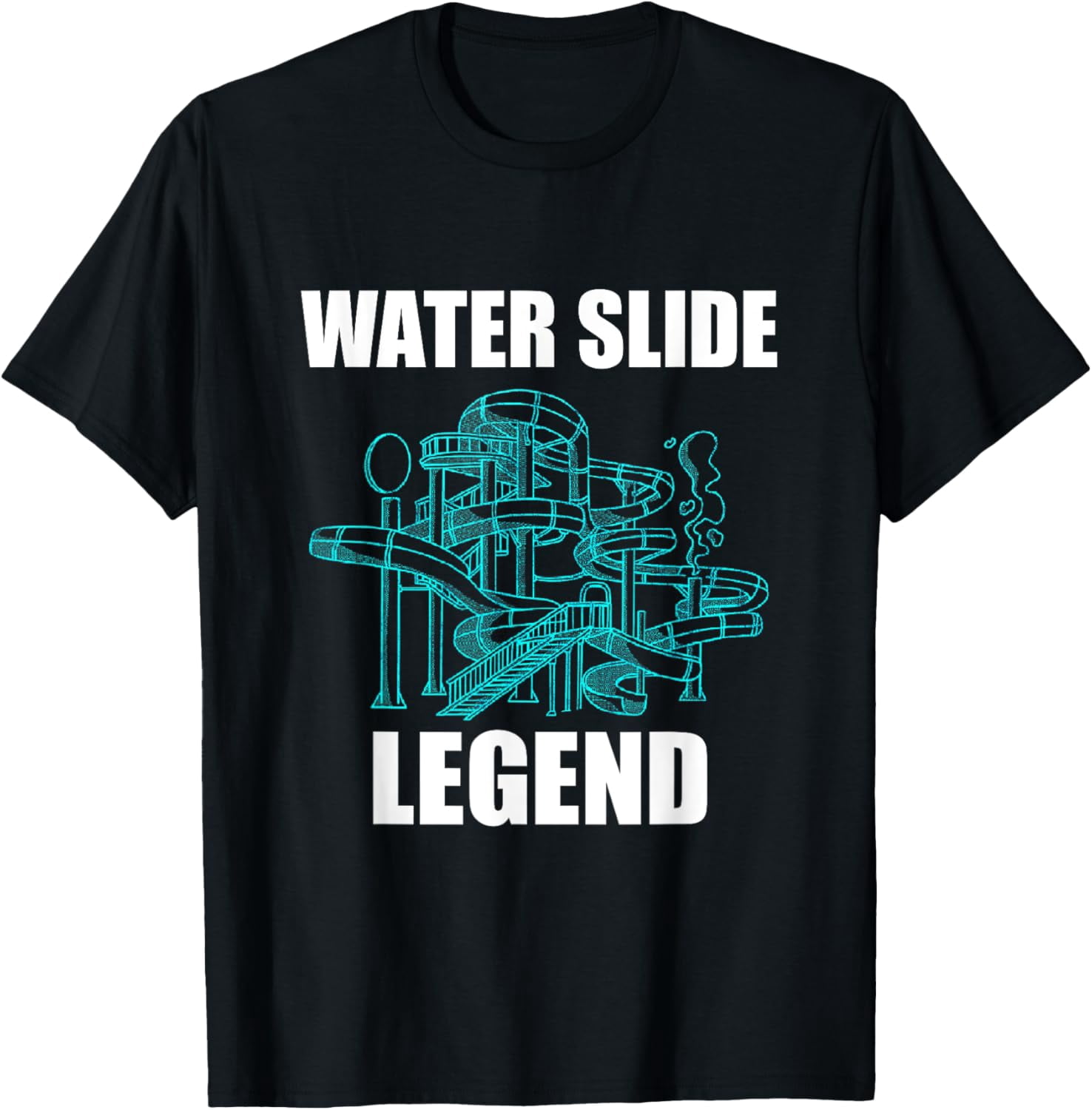Water Slide Legend Water Slide Lover Aqua Park Swimming T-Shirt men and ...