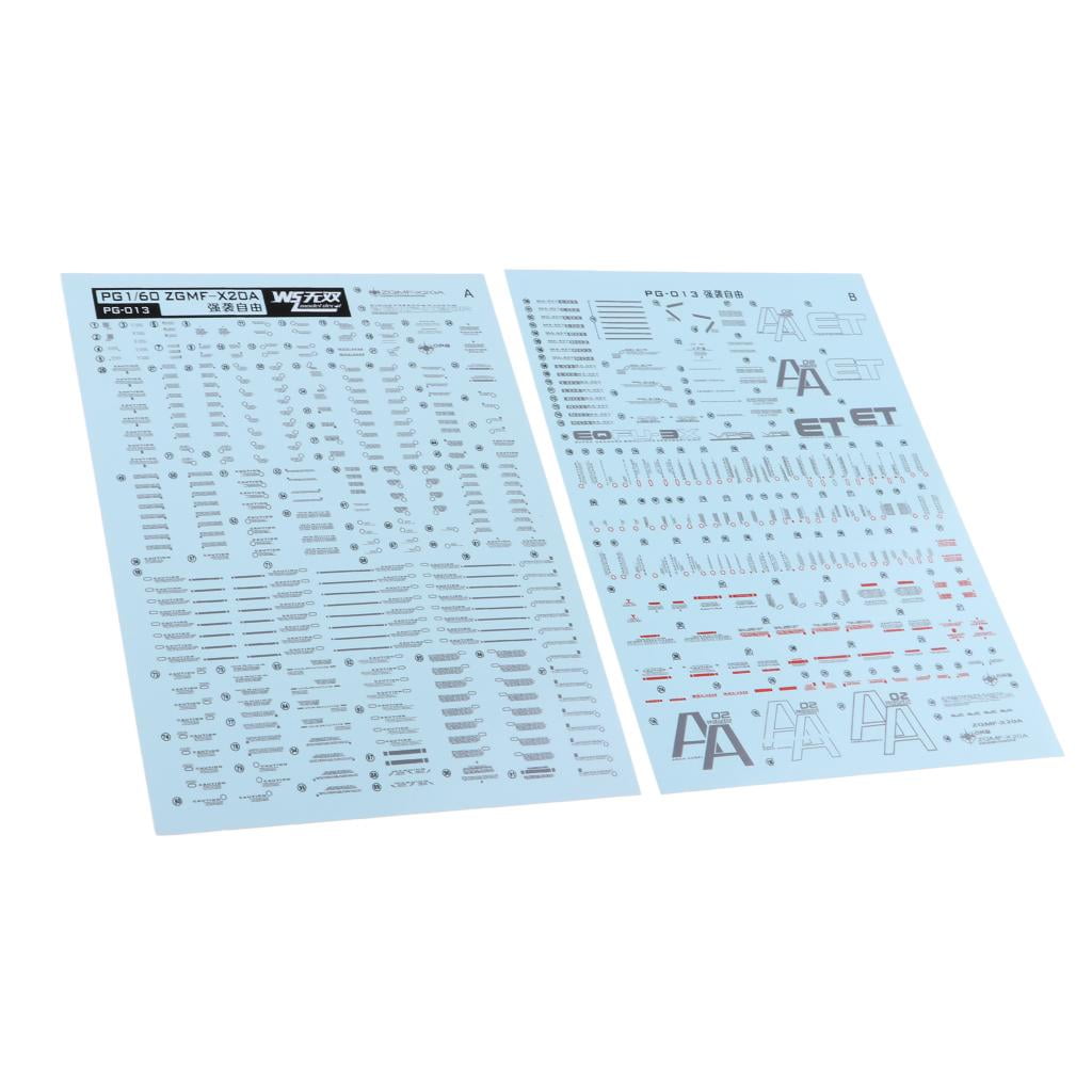 Water Slide Sticker 17 2cm For PG 1/60 Model - Walmart.com