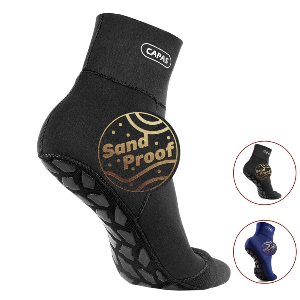 CAPAS Water Socks 2mm Neoprene, Sand Proof, Warm Diving Socks for Men ...