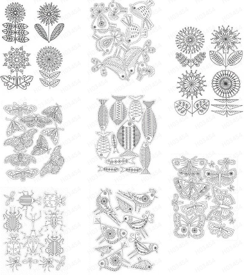Water Soluble Embroidery Transfers, Stick and Stitch Embroidery Paper ...