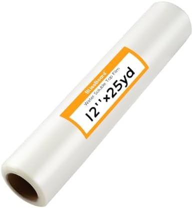 Water Soluble Stabilizer for Embroidery, Wash Away Stabilizer 12" * 25 ...
