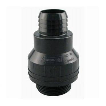 PLUMBEEZE 1-1/4 In. ABS In-Line Sump Pump Check Valve PE-SPC125-150 ...