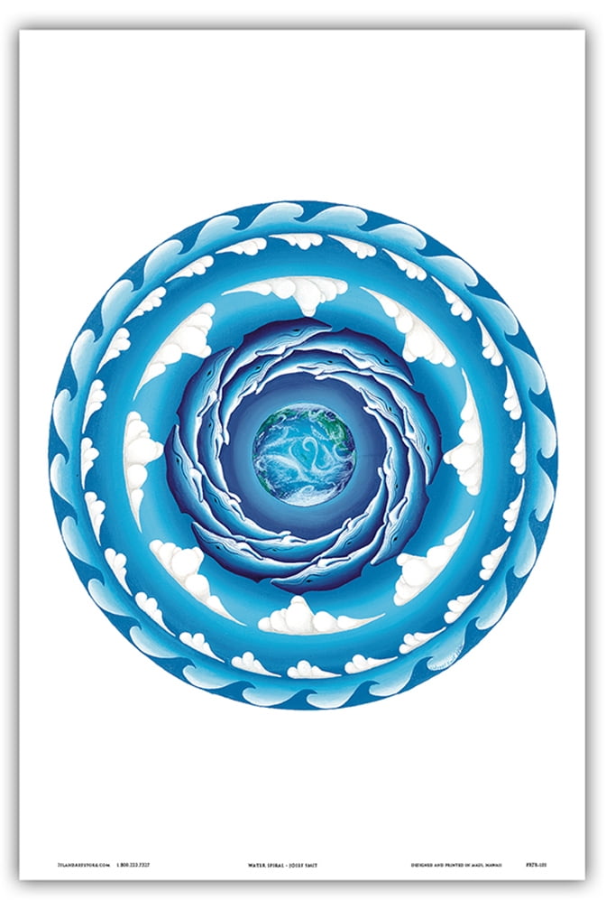 Water Spiral - Hawaiian Humpback Whales (Koholā) - Earth Mandala - From ...