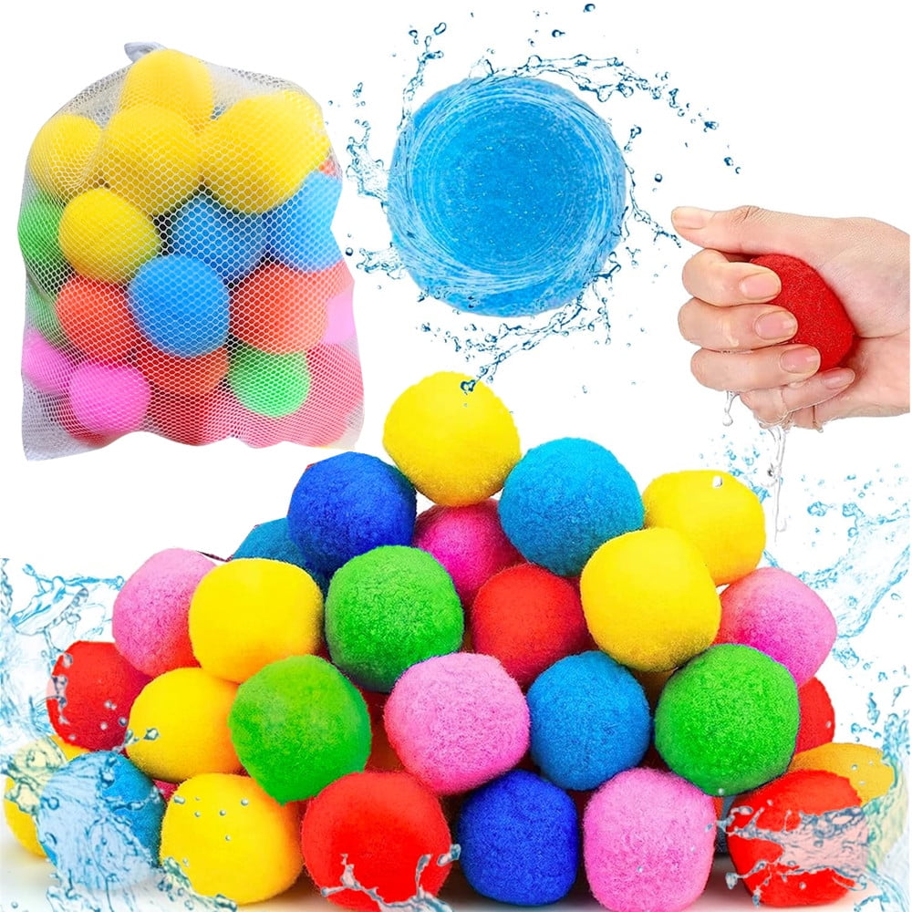 Water Splash Balls Float, Absorbent Cotton Ball for Activities, Pool ...