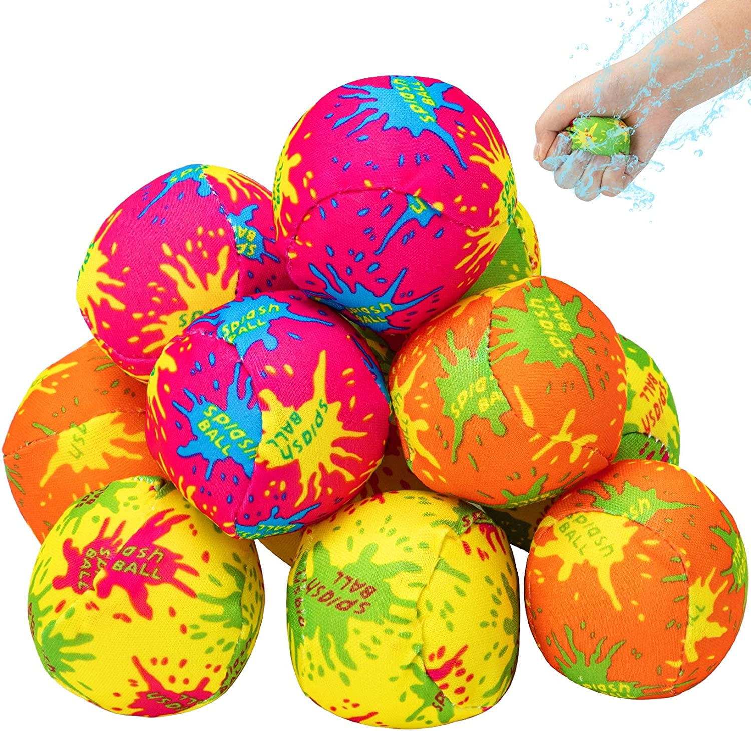 Water Splash Balls Float, Mini Bomb Balls for Pool, Absorbent Ball for ...