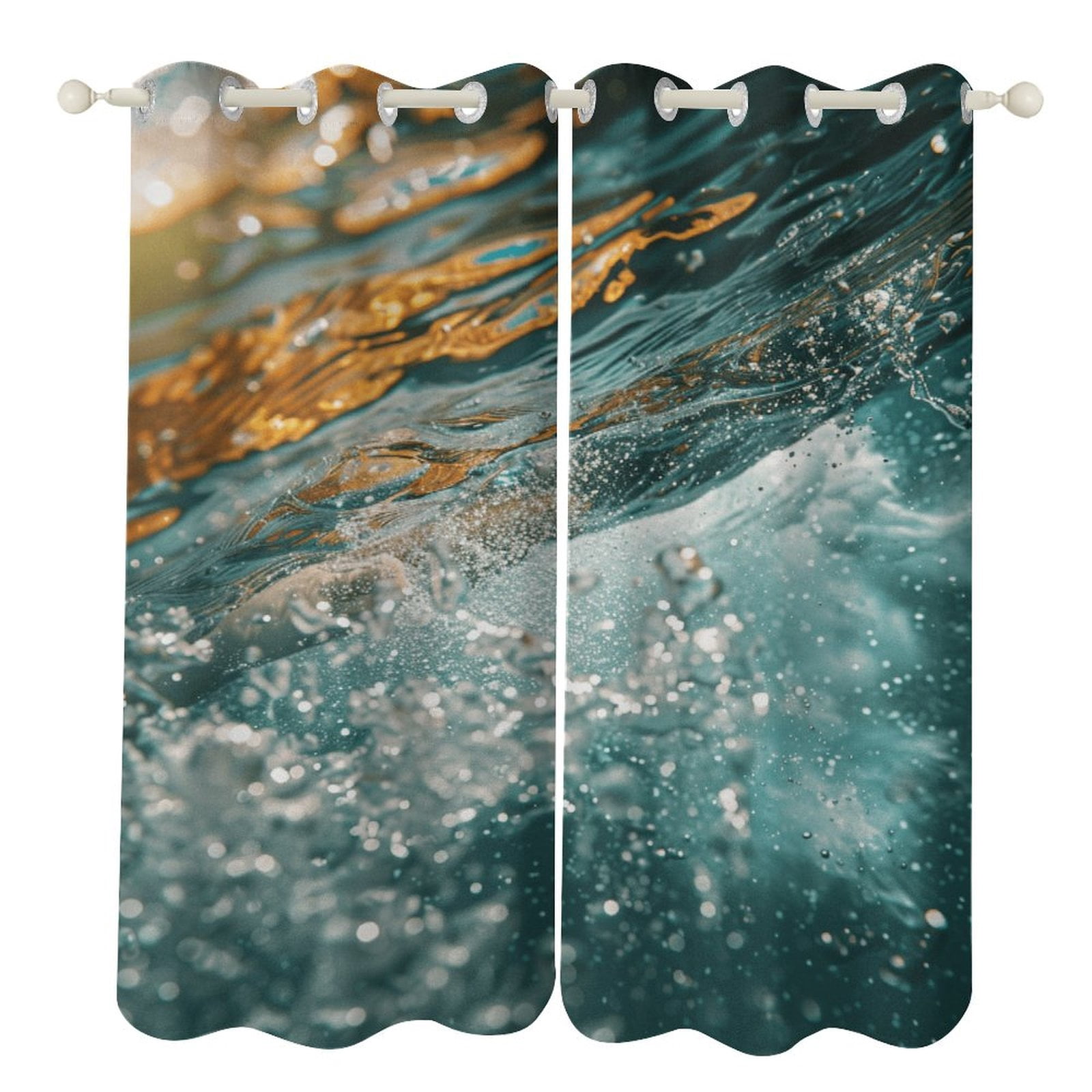 Water Splash Ripple Curtains Aesthetic Envrionmental Friendly Picture ...