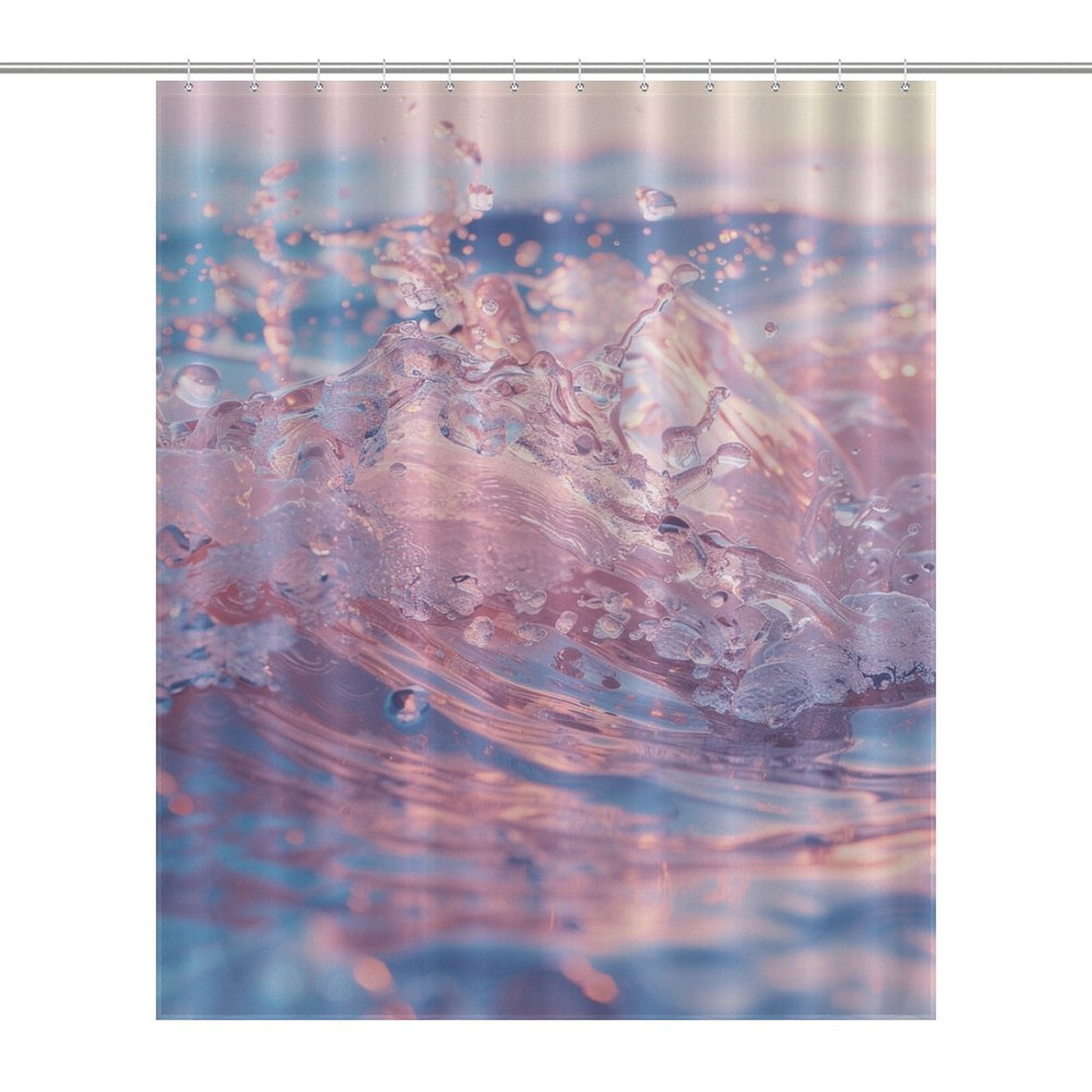 Water Splash Ripple Shower Curtain Cloth Fabric Bathroom Decor with ...