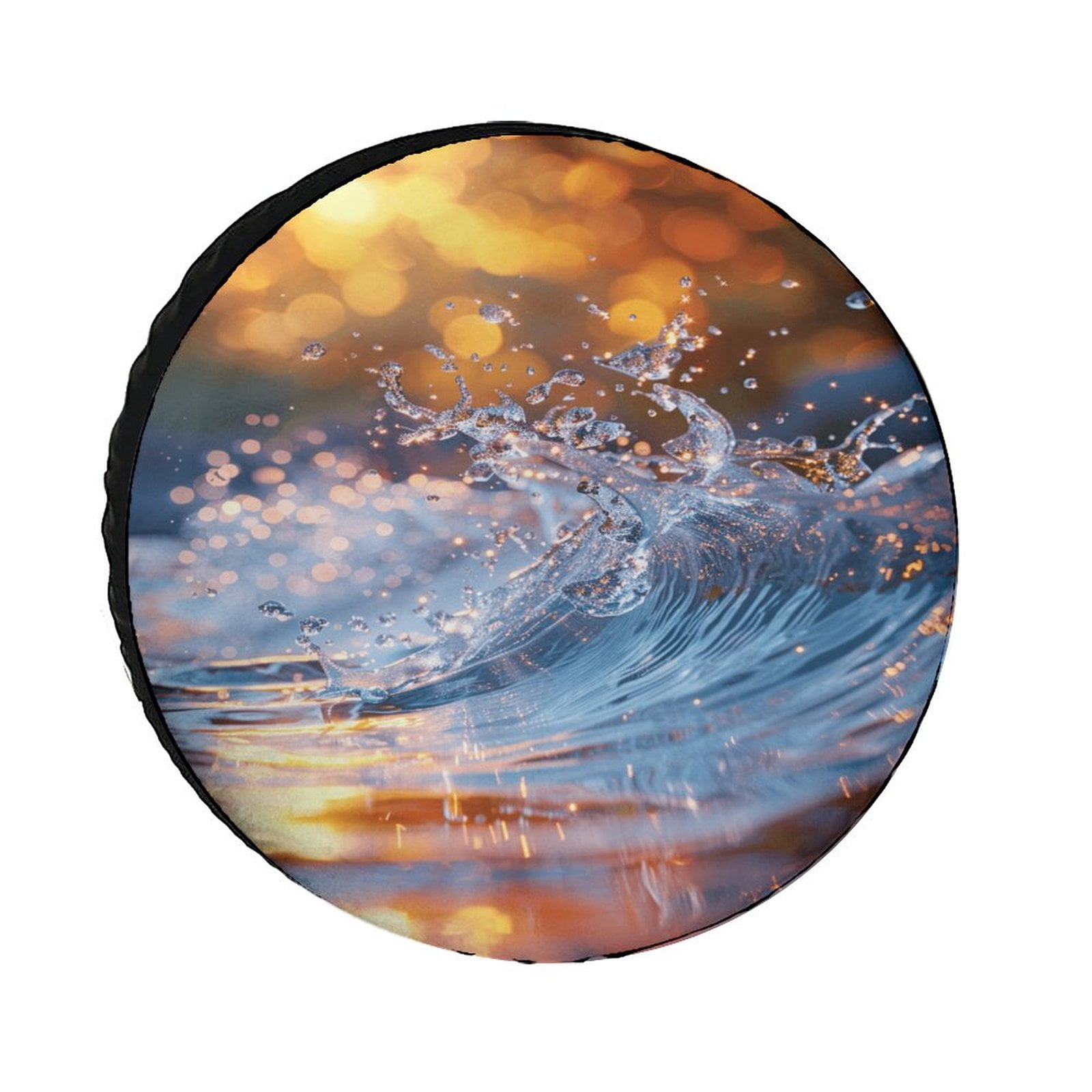 Water Splash Ripple Spare Tire Cover for Trailer, Waterproof Oxford ...