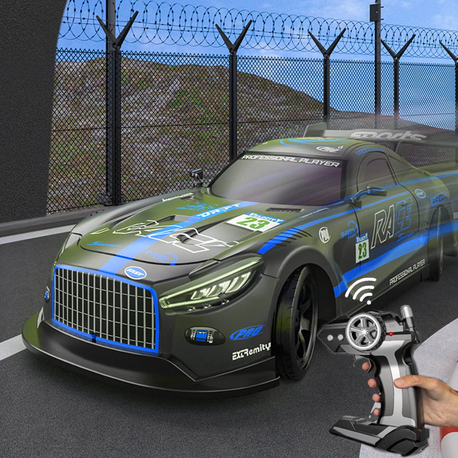 Water Spray Drift RC Car - 4WD Stunt Racing, Fast 30-Min Charge, Light ...