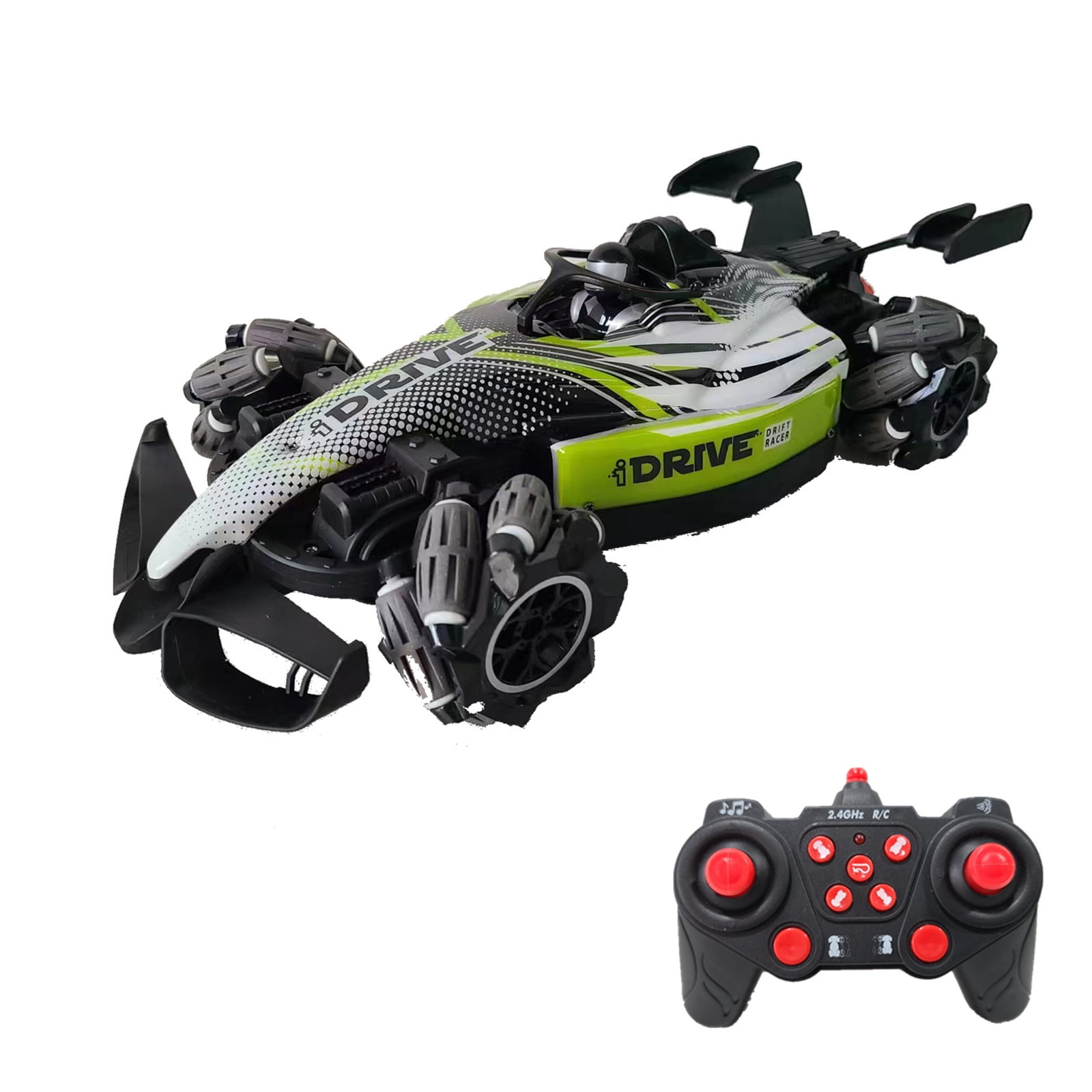 Water Spray Remote Control Car, 1:10 Scale 4WD Stunt RC Truck w/ 360° Drift & Mist Function, 30 ...