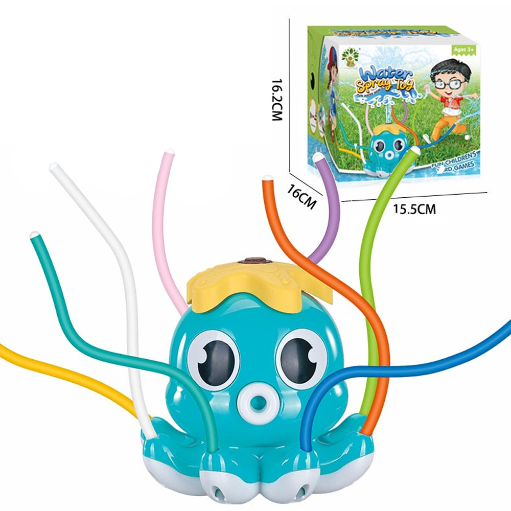Water Spray Sprinkler for Kids-Cute Sprinkler with 8 Wiggle Tubes and 2 ...