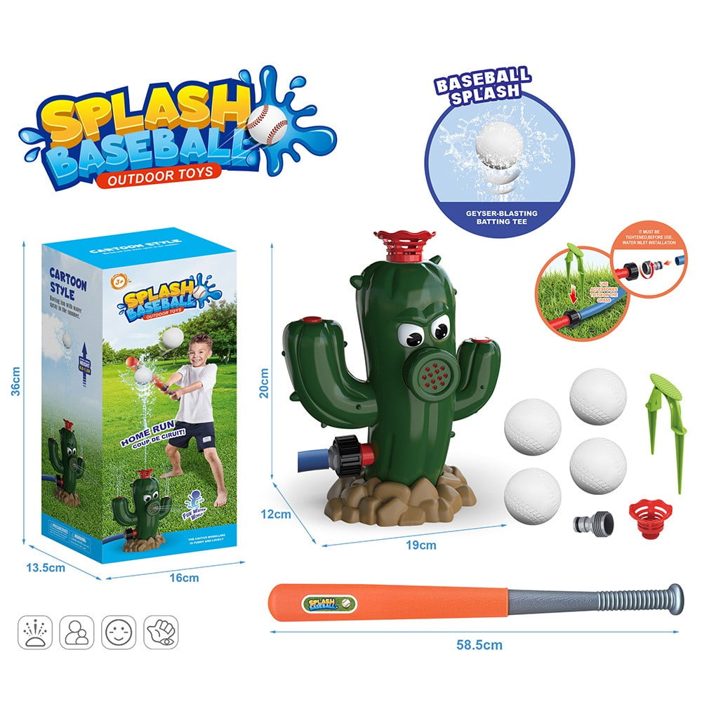 Water Sprinkler Baseball Toy for Kids Outdoor Play, 2 in 1 Snail Summer ...