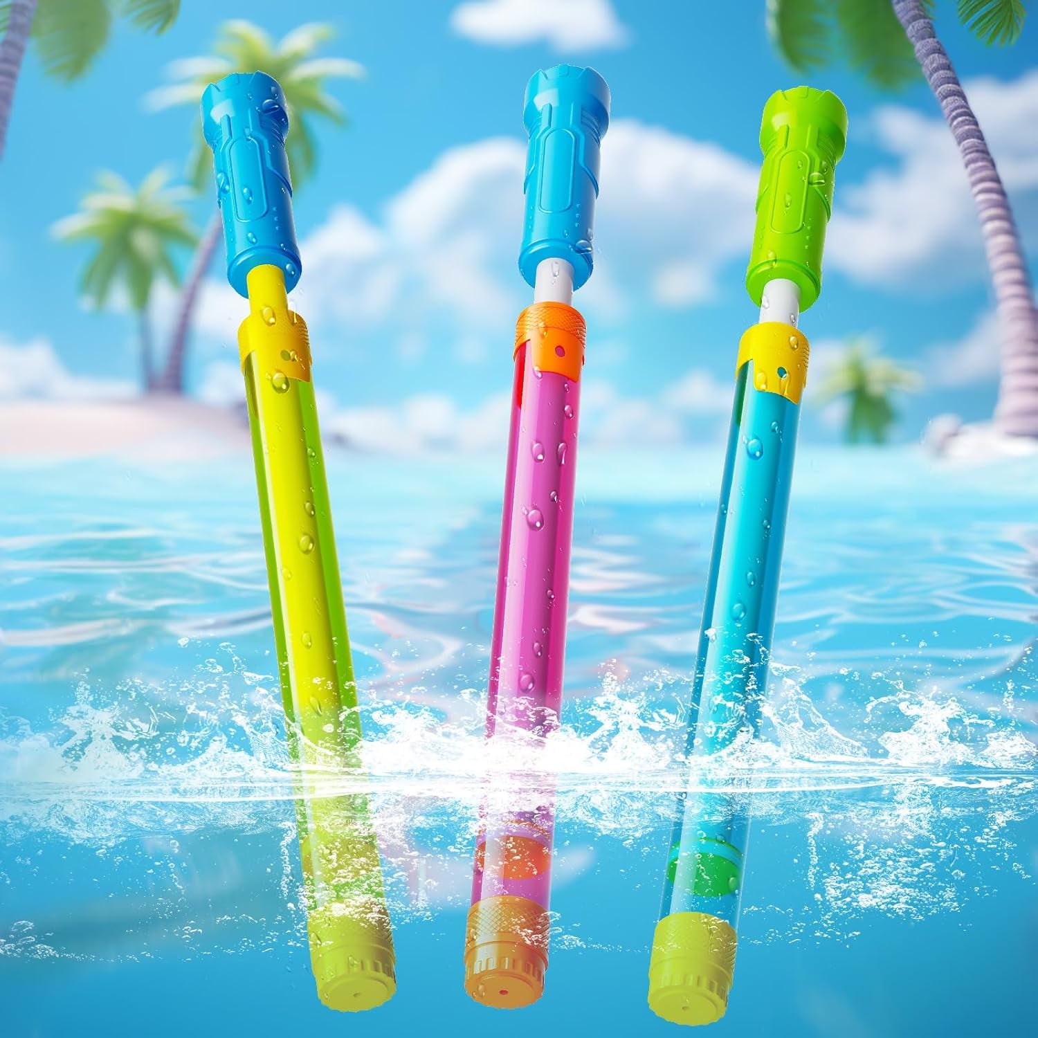 Water Squirt Toys for Kids Adults: Shoot Up to 40 Feet - Outdoor Super ...