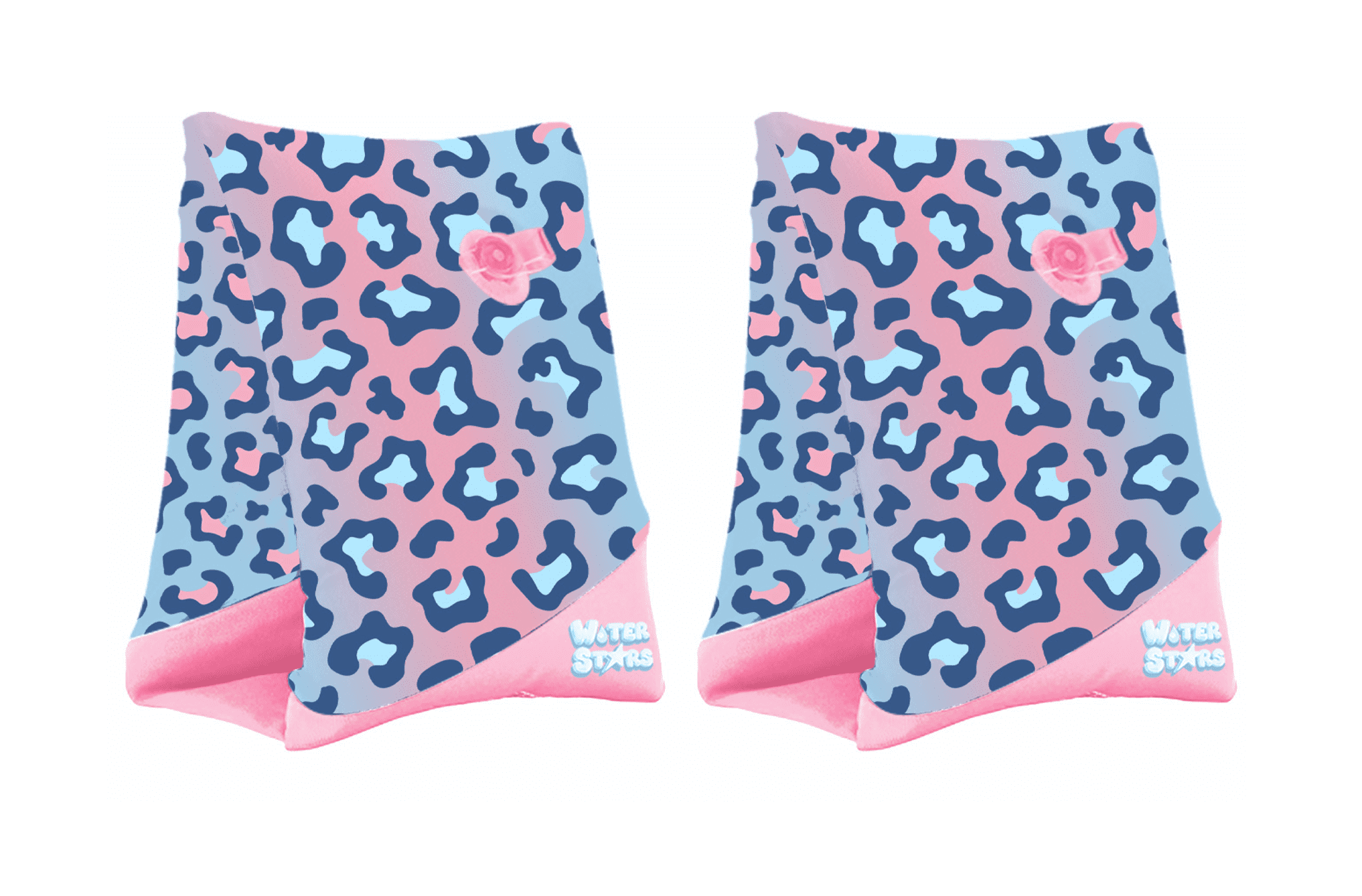 Water Stars™ Inflatable Arm Bands / Water Wings - Pink Leopard Design ...