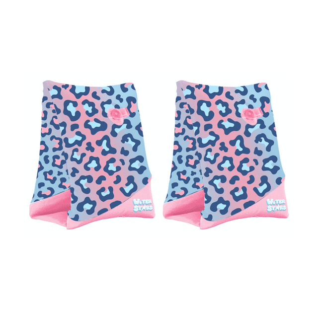 Water Stars™ Inflatable Arm Bands / Water Wings - Pink Leopard Design ...