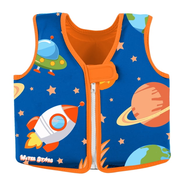 Water Stars Medium Rocket Kids Swim Vest, Blue - Walmart.com