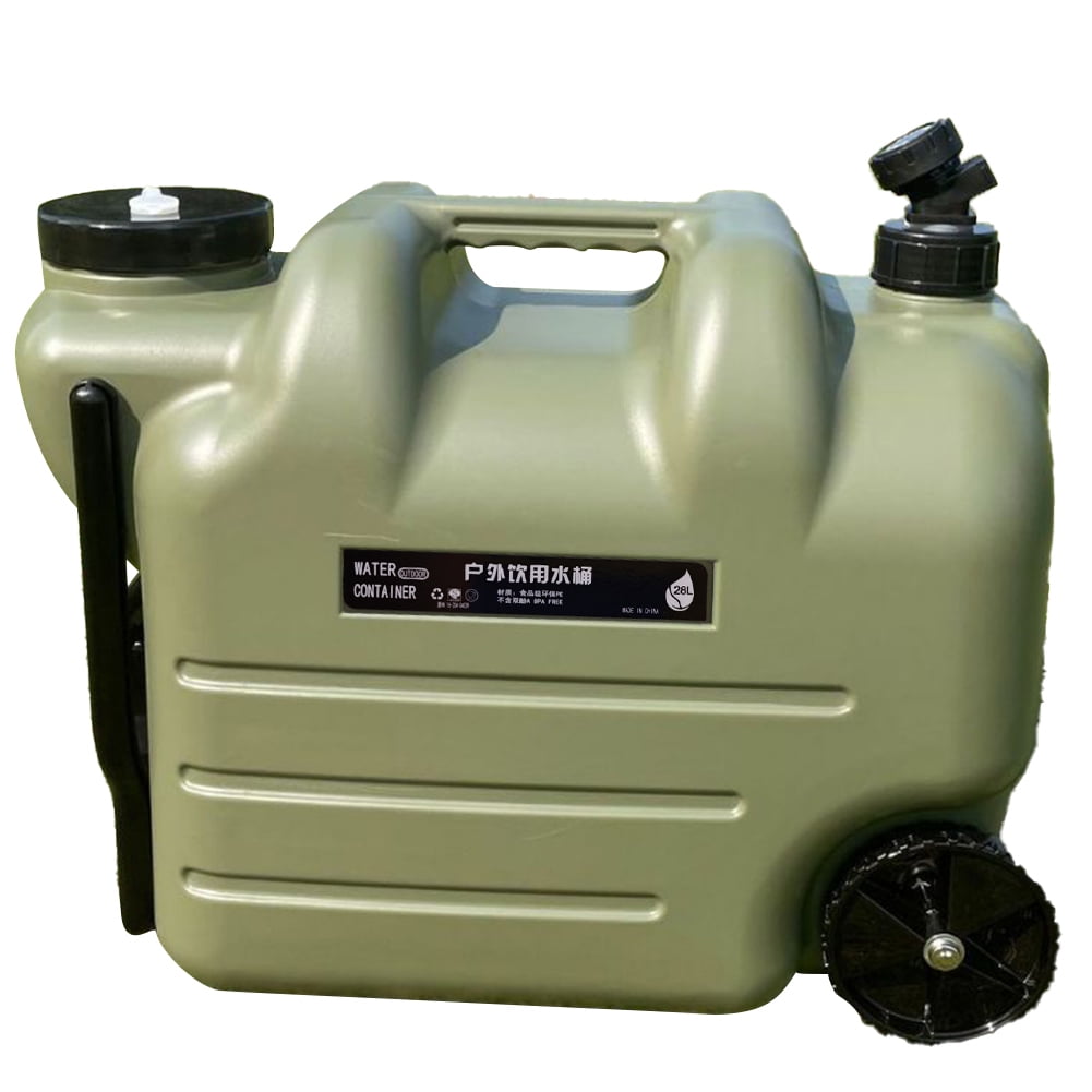 Water Storage Container with Spigot | 7.4 Gal - Camping Water Jug with ...
