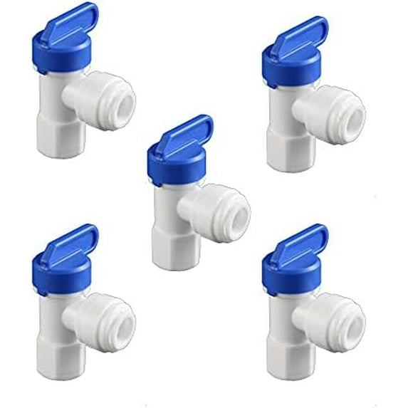 Water Storage Tank Ball Valve 3/8 inch O.D.RO Tubing x 1/4 inch female ...