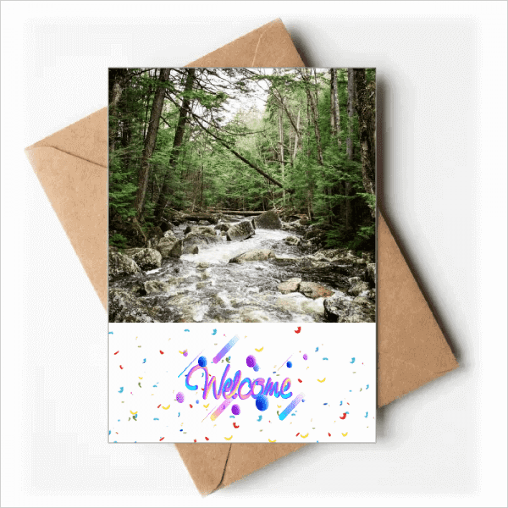 Water Stream Science Nature Scenery Welcome Back Greeting Cards ...