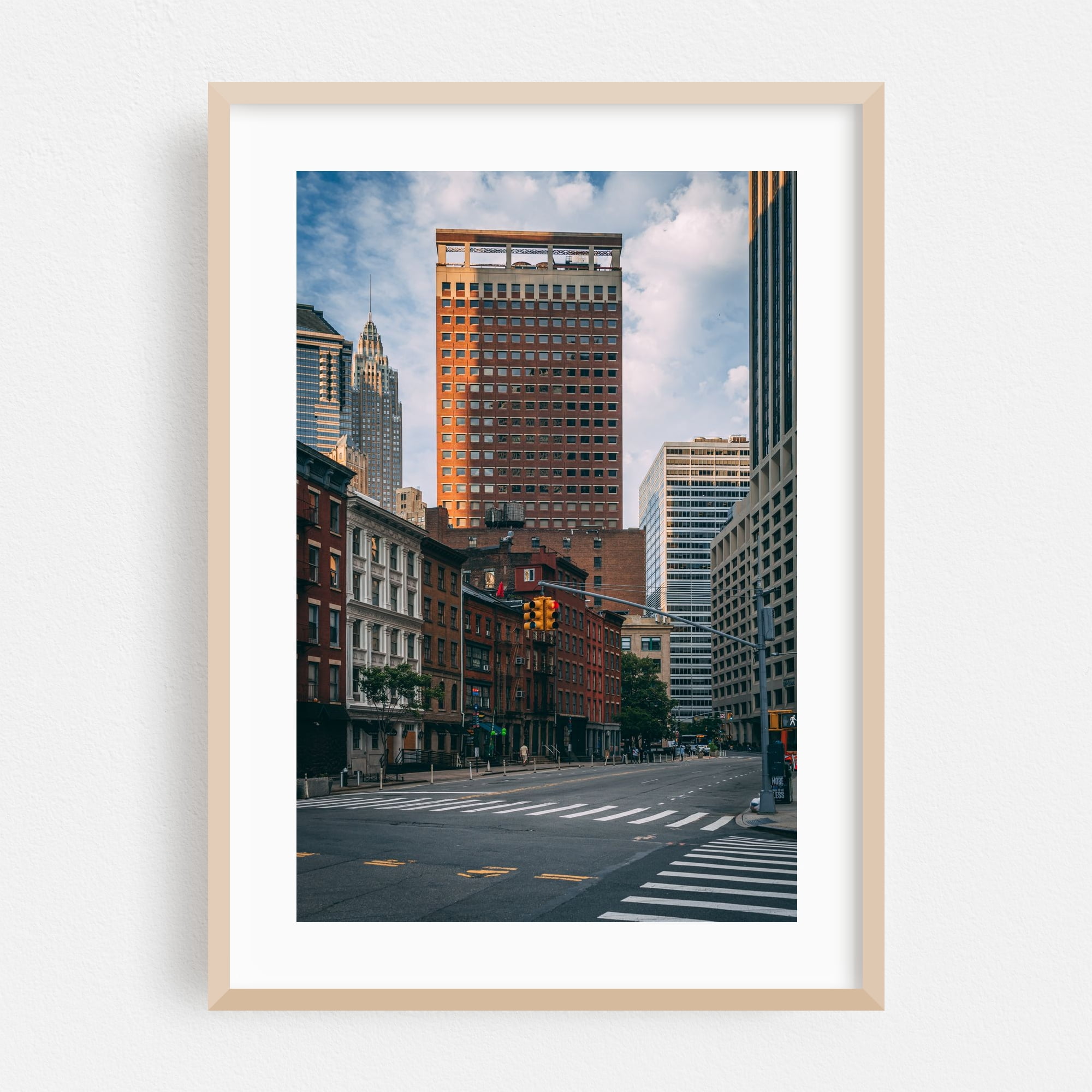 Water Street, Fidi 03 - Manhattan New York Photography Oak Framed Wall ...