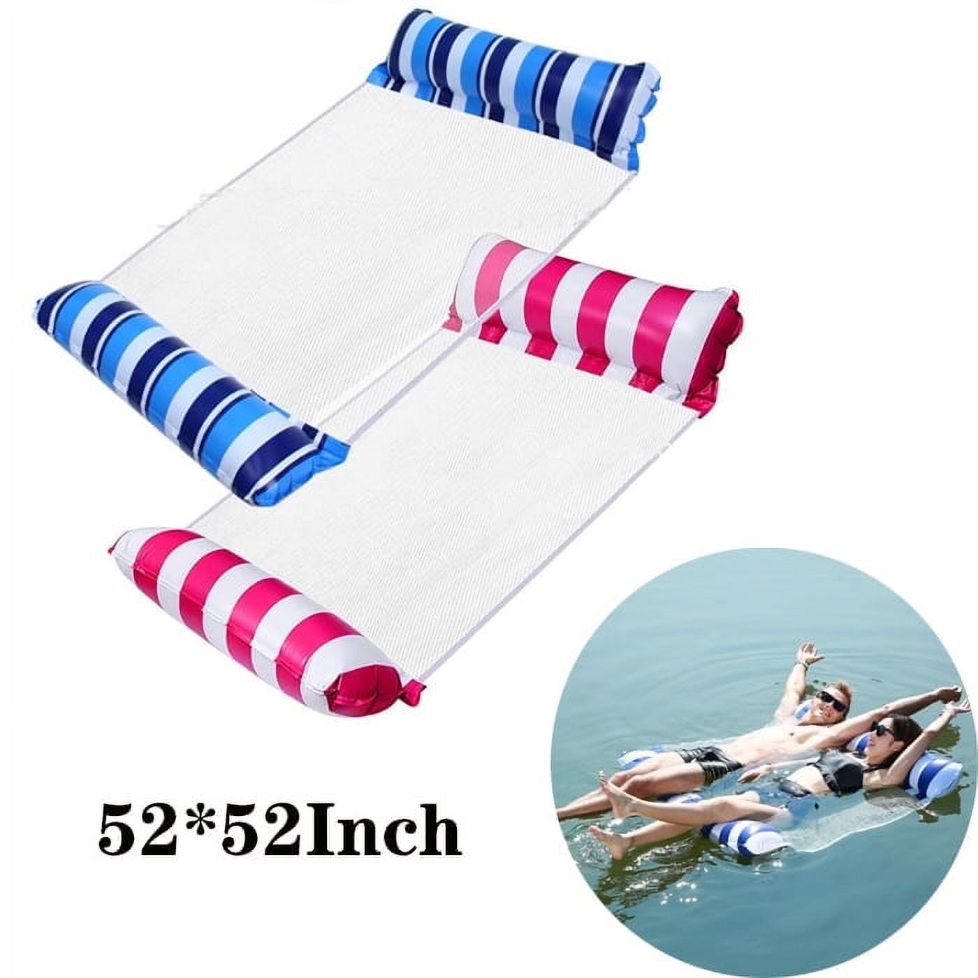Water Swimming Pool Float Hammock,Pool Float Lounger,52*52Inch Double ...