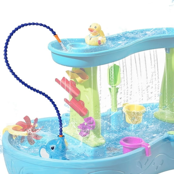 Wuszhor Battery Powered Water Table Pump, Kids Water Playset, Portable ...