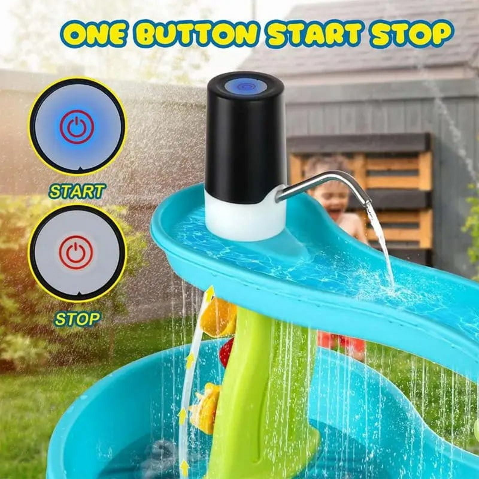 Cordless Water Table Pump, Sand Table Accessory for Kids, Outdoor Water ...