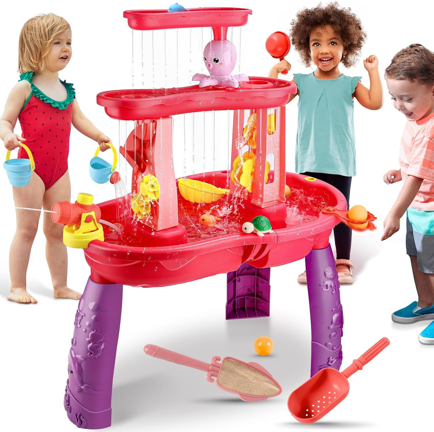 Water Table for Toddler 3-5 1-3 - Outdoor Kids Water Table - Sand ...