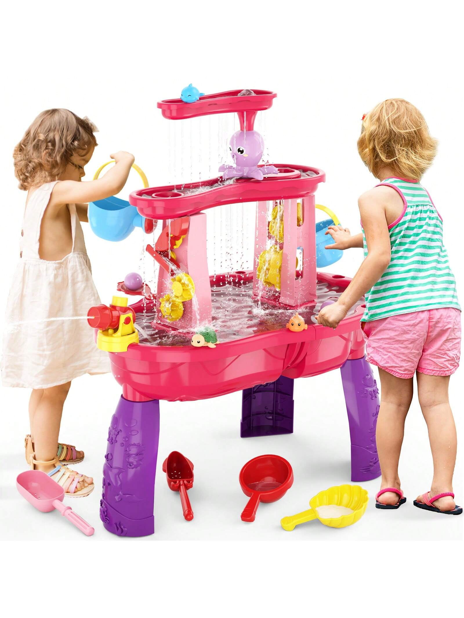 Water Table For Toddlers 1-3 3-5 With Umbrella/Water Pumb/Water Table ...
