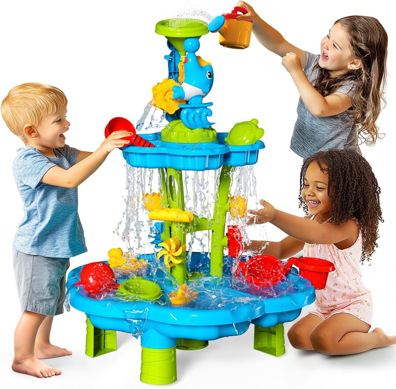 Water Table for Toddlers 3-5 | Outdoor Toys Water Play Table, Magnetic ...